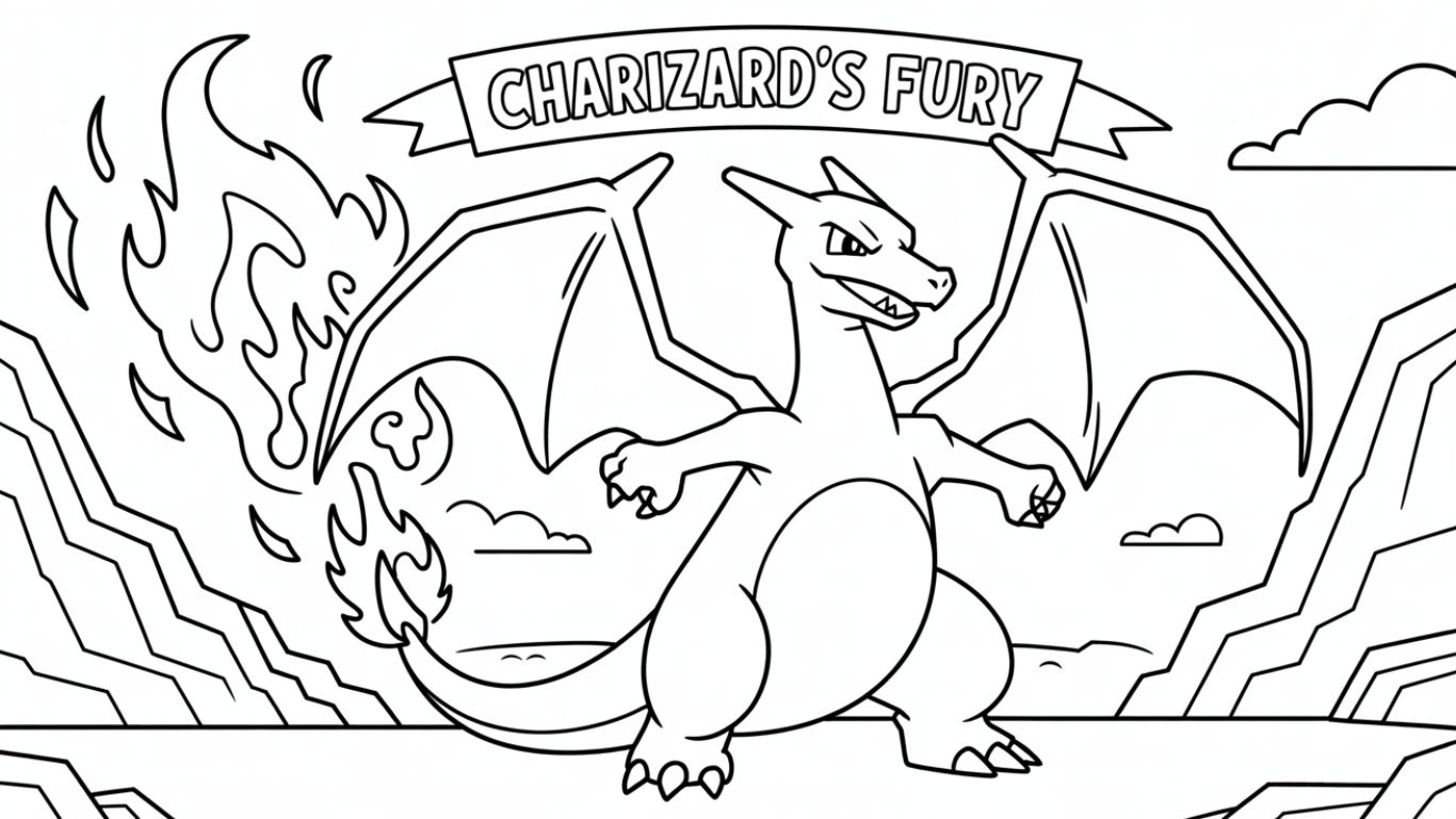 Creative Charizard Coloring Pages for All Ages