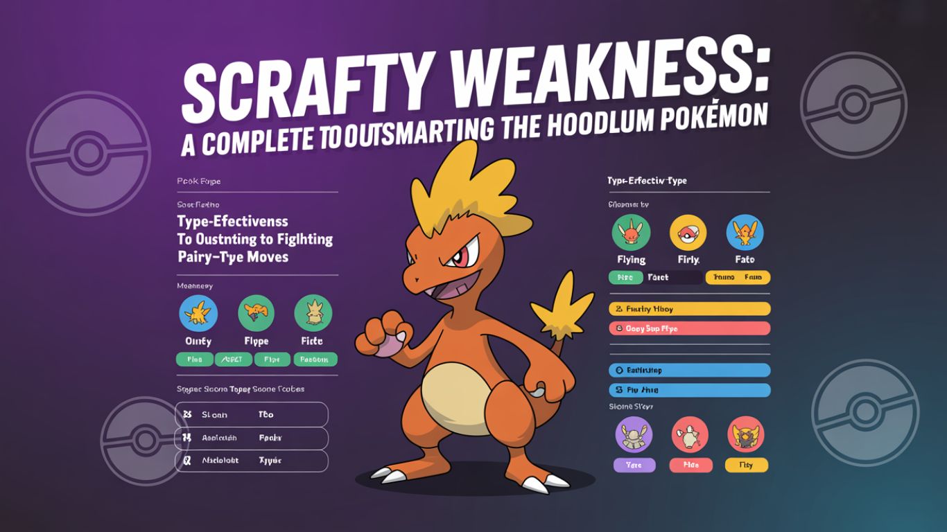 Ultimate Scrafty Weakness Guide: Outsmart the Hoodlum Pokém