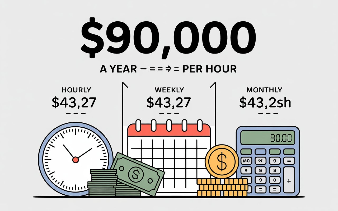 90000 a Year Is How Much an Hour? Salary Breakdown & Hourly Pay Guide ...